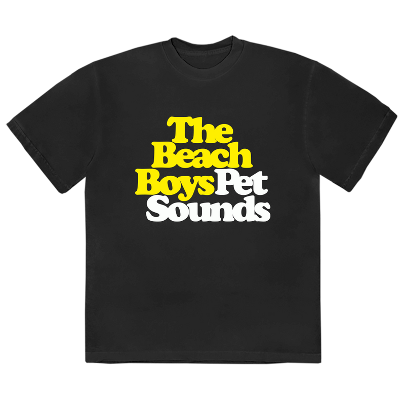 Pet Sounds Logo Black T-Shirt - The Beach Boys Official Store