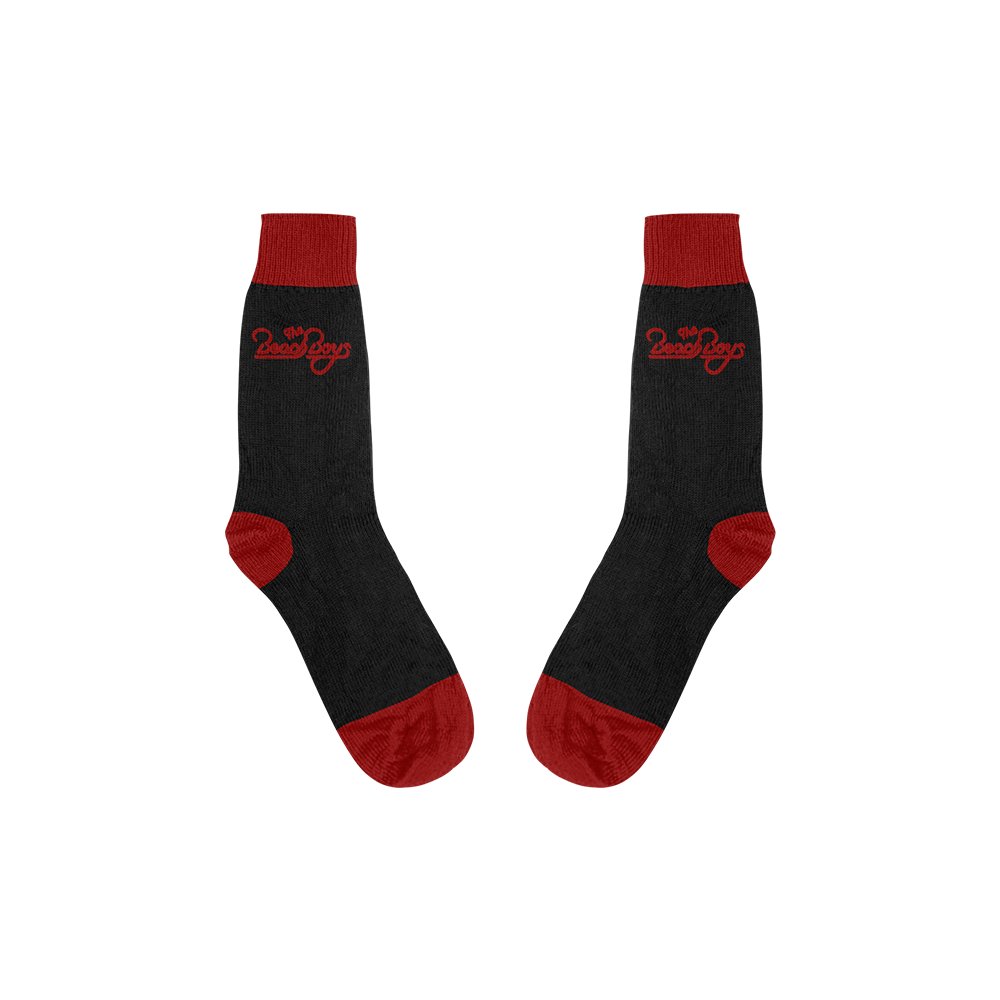 Beach Boys Black/Red Socks - The Beach Boys Official Store